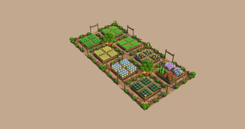 Large Garden with Orchard - Lush and Functional (Free Download ...