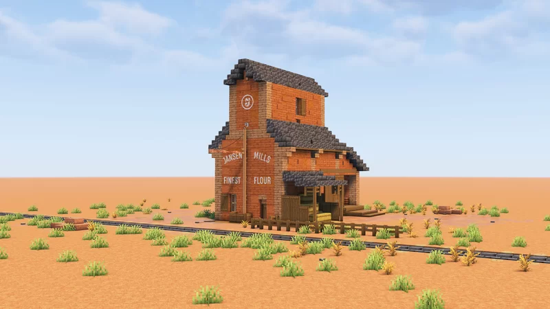 Minecraft - Wild West - Grain Elevator Minecraft Map