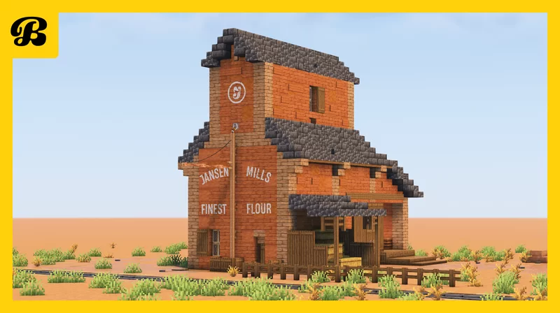 Minecraft - Wild West - Grain Elevator Minecraft Map