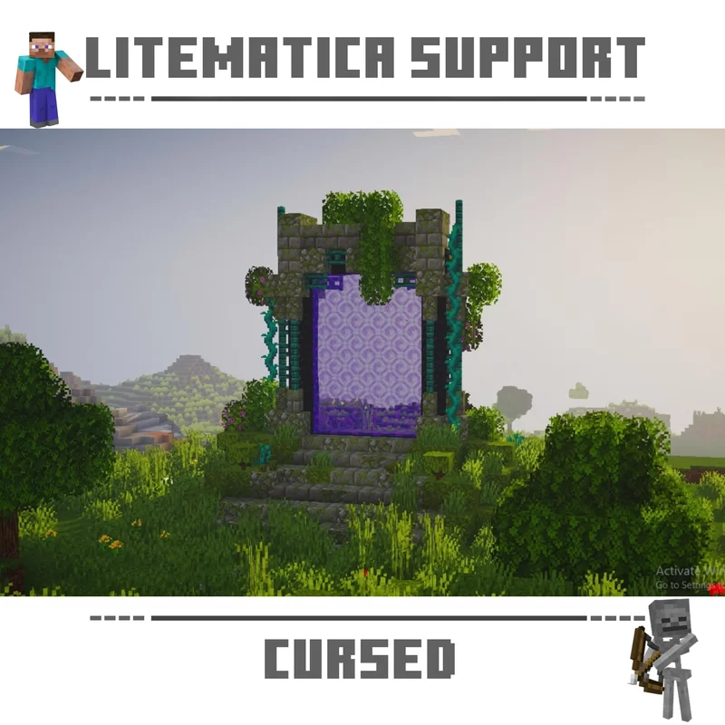 Fantasy Nether Portal ( Litematica support ) Minecraft Map