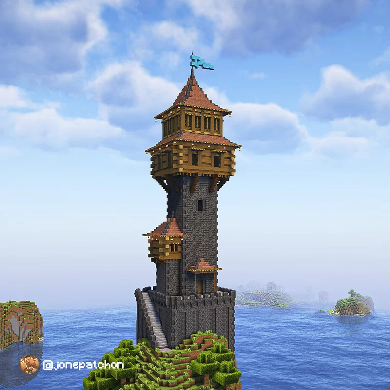 Watchtower – A Perfect Lookout Point Minecraft Map