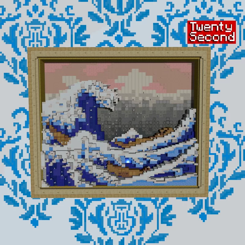 The Great Wave off Kanagawa / Minecraft Map Minecraft Map