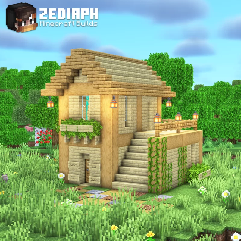 Birch House [Tutorial & Download] Minecraft Map