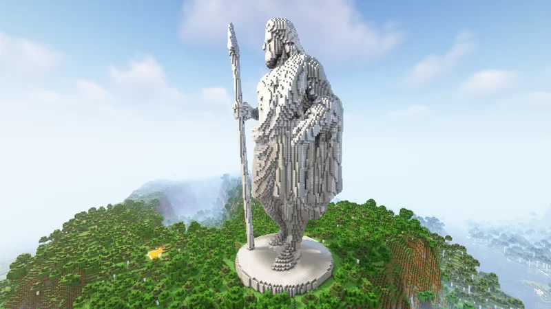 Minecraft Greek God Statue Free Minecraft Map