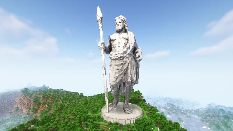 Minecraft Greek God Statue Free Minecraft Map