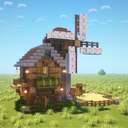 Fantasy blue house Minecraft Map