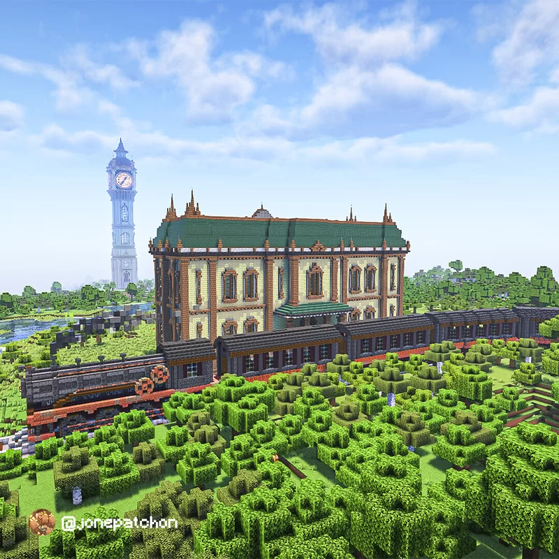 Train station Minecraft Map