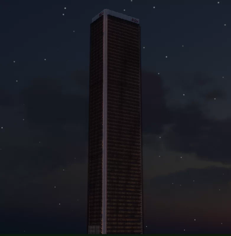 Aon Center, Los Angeles 🇺🇸 1:1 Minecraft Map