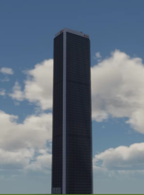 Aon Center, Los Angeles 🇺🇸 1:1 Minecraft Map