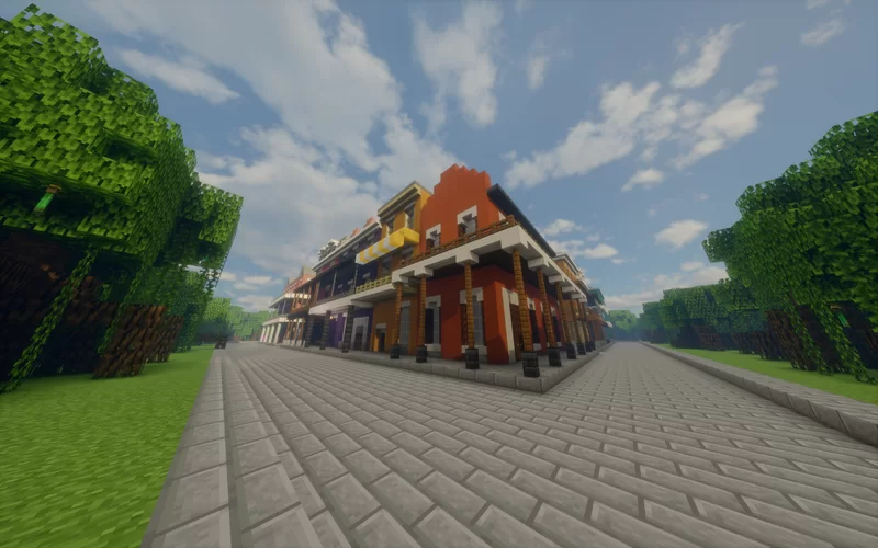 New Orleans Style Town | New Delacroix Minecraft Map