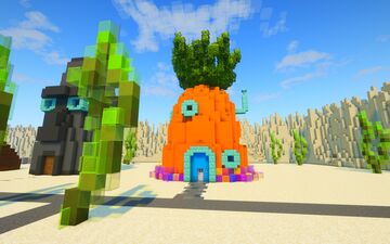 Spongebob Minecraft Maps with Downloadable Schematic