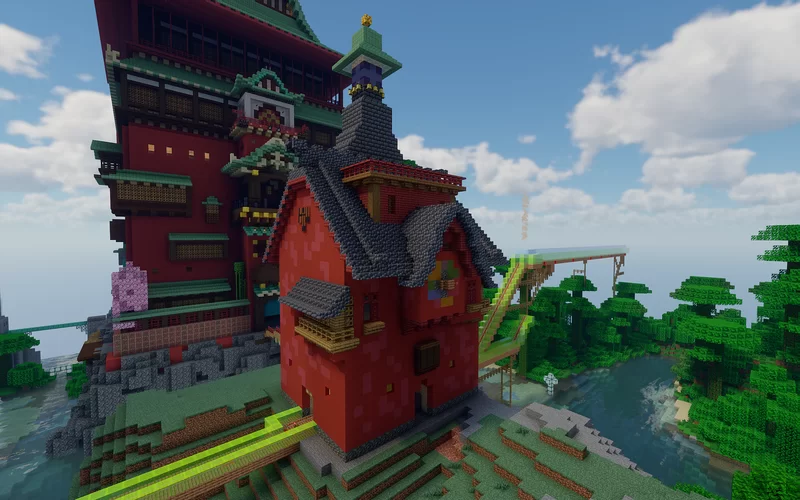 Spirited Away Bathhouse Minecraft Map