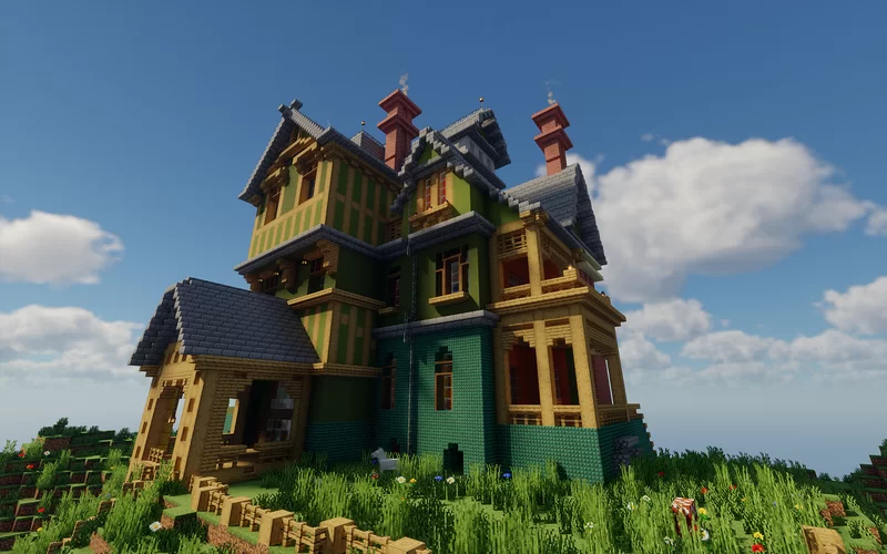 old historical mansion with interior Minecraft Map