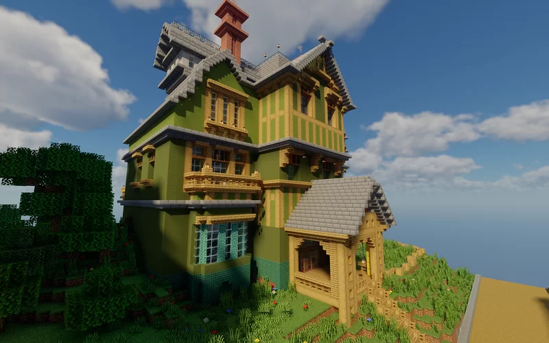 old historical mansion with interior Minecraft Map