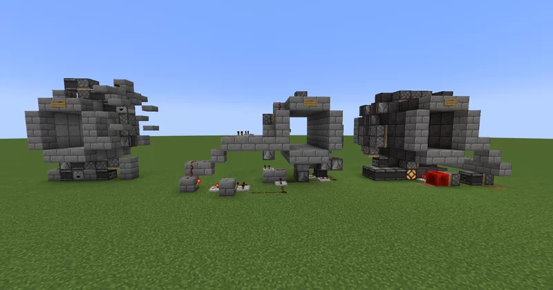 3x3 Piston Doors Minecraft Map