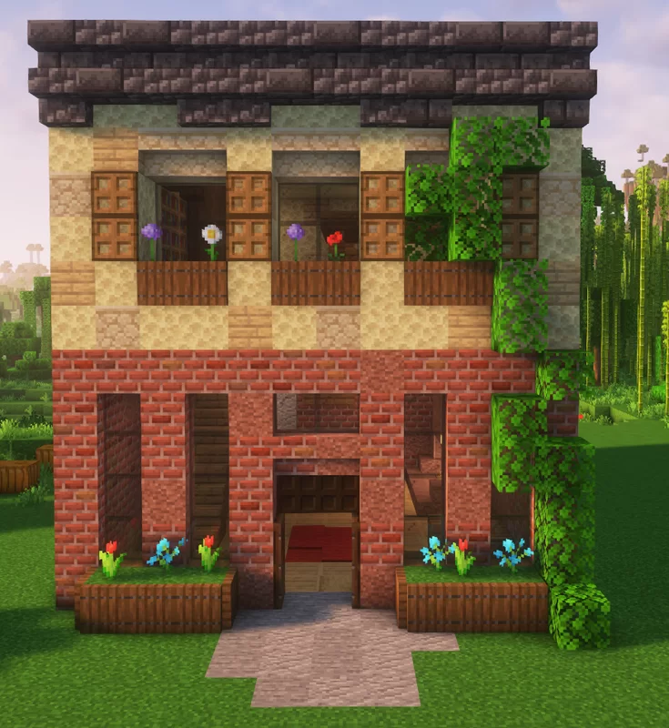 (FREE!!) Cozy Urban Townhouse (Complete Interior) Minecraft Map