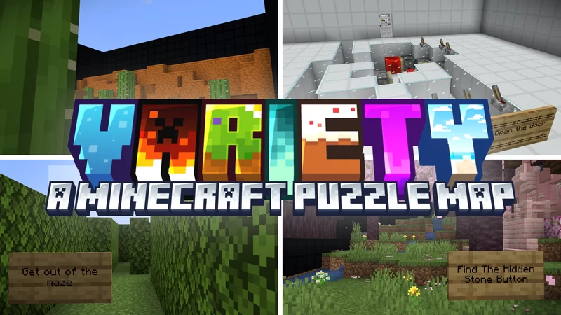 Variety : A Minecraft Puzzle Map | 1.21.4 Minecraft Map