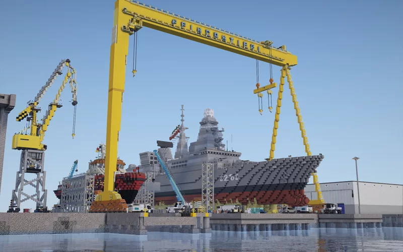 Fincantieri shipyards Minecraft Map