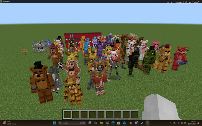 fnaf map full models Minecraft Map