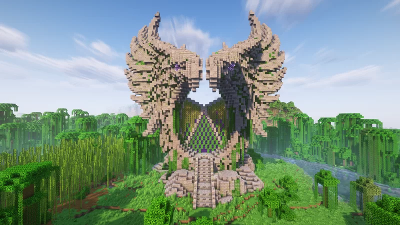 Minecraft Eagle Nether Portal Statue Minecraft Map