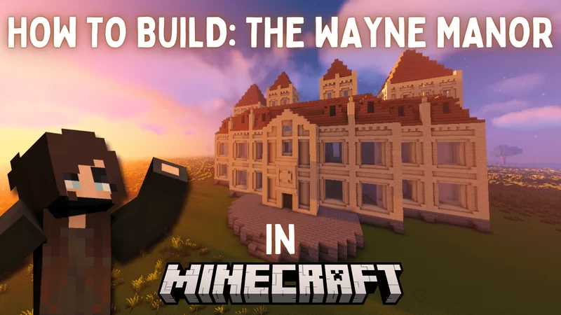 Arkham Knight Wayne Manor Minecraft Map