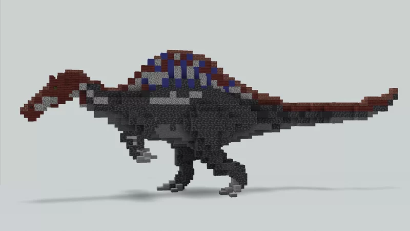 Spinosaurus 2.0 Schematic (Jurassic Park 3) Minecraft Map