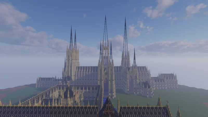 My minecraft english gothic cathedral progress, what do you think so far? Minecraft Map