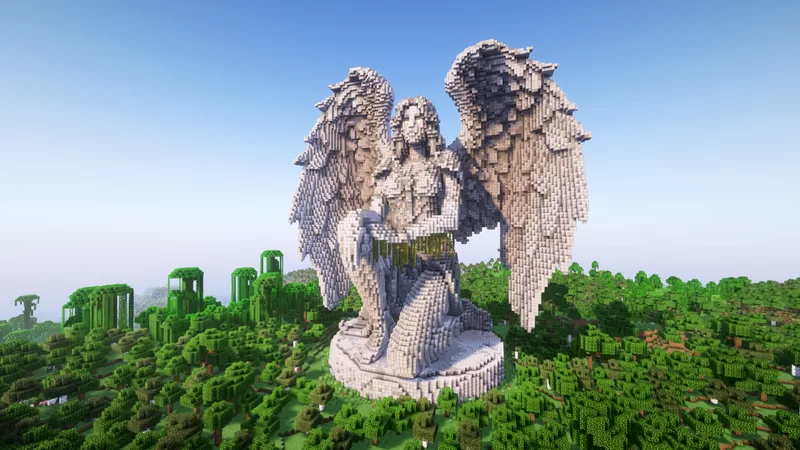 Minecraft Angel |Hera| Statue V24 Minecraft Map