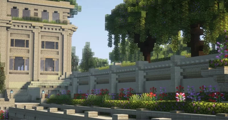 🏛🍃Tranquil Neoclassical Mansion in minecraft Minecraft Map