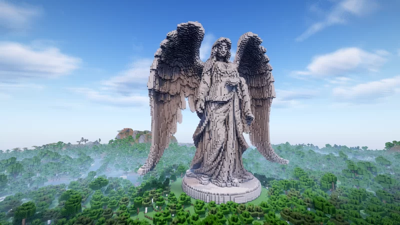 Minecraft Angel Statue V31 Free 😇 Minecraft Map