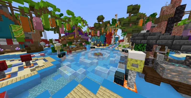 Spawn wakacyjny Anarchia.GG Minecraft Map