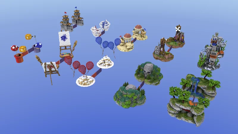 40 Bridge Battle Arena - Mega Pack Minecraft Map