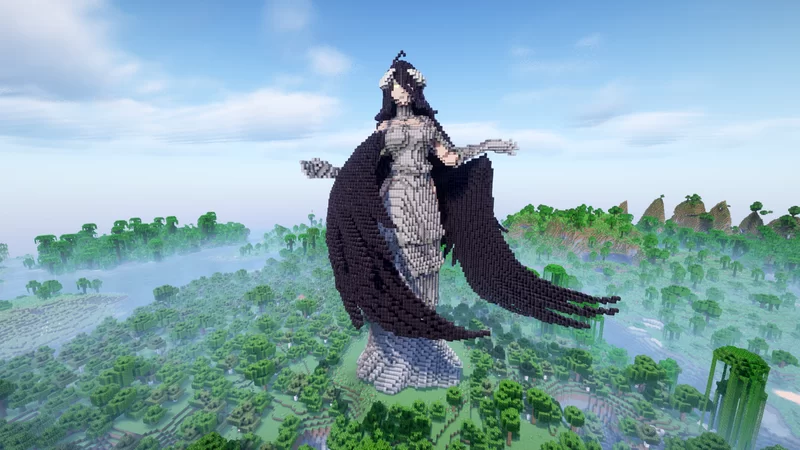Minecraft Albedo |Overlord| Statue Minecraft Map