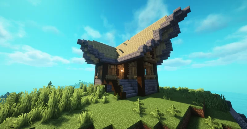 Rustic Mountain Lodge Minecraft Map