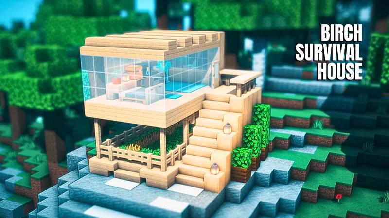 Birch House Minecraft Map