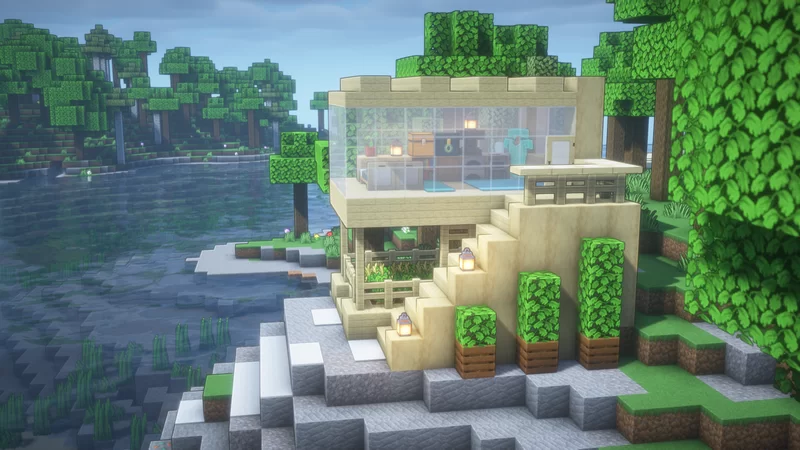 Birch House Minecraft Map