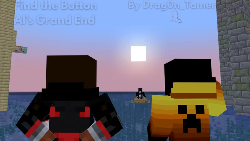 Find the Button: AI's Grand End (FIXED) Minecraft Map