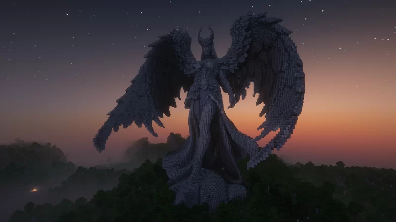 Minecraft Angel Statue V09 Free Minecraft Map