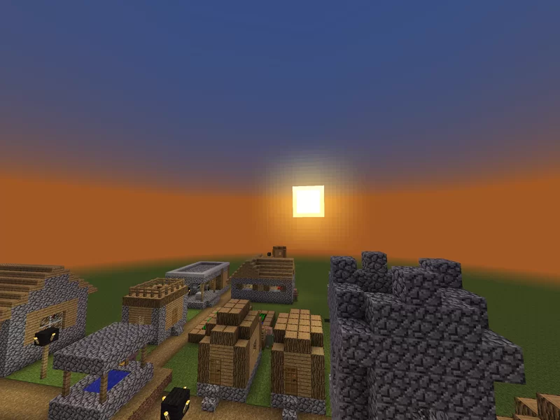 Old village classic plains superflat Minecraft Map