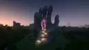 Minecraft Hand of Land Nether Portal Statue V03 Free Minecraft Map