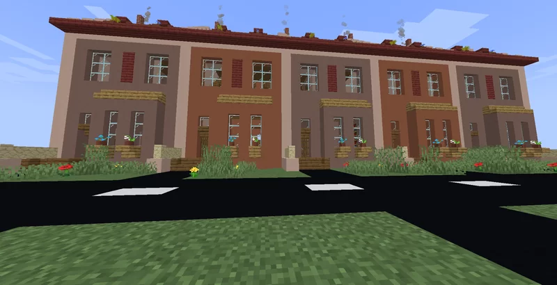 19th Century English Terrace Houses Minecraft Map