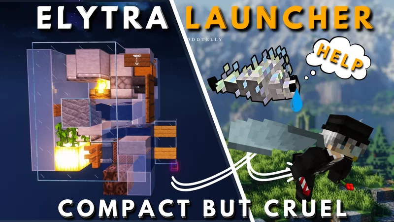 NEW Elytra Launcher | COMPACT and FUN Minecraft Map