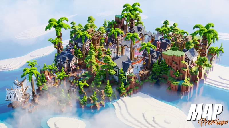 Spawn/Lobby - Tropical & Pirate Island | Download [1.8+]-[1.20] Minecraft Map