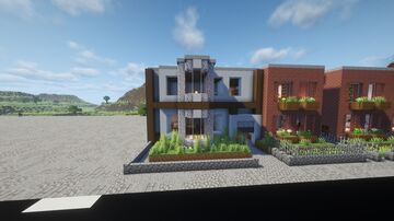 Townhouse Minecraft Maps with Downloadable Schematic