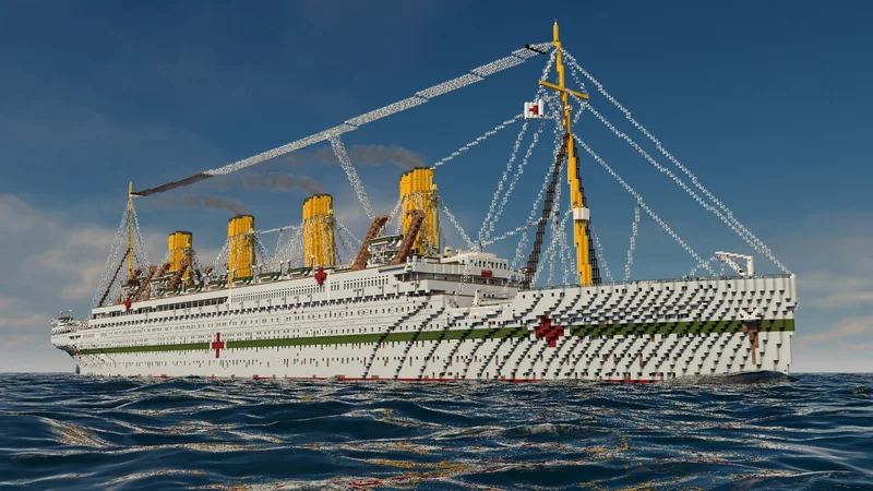 H.M.H.S. Britannic (1916) - 2023 version Minecraft Map