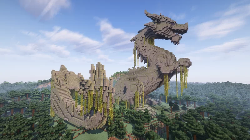 Minecraft Ancient Dragon Statue Minecraft Map