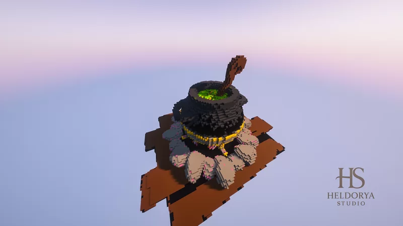 Halloween Witch Cauldron - Big & Small Minecraft Map