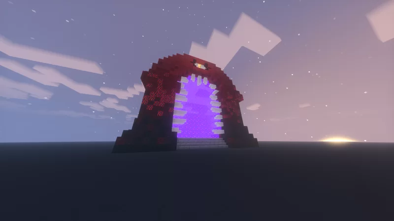 Minecraft Crimson Eye Nether Portal (Free) (schematic/map) Minecraft Map