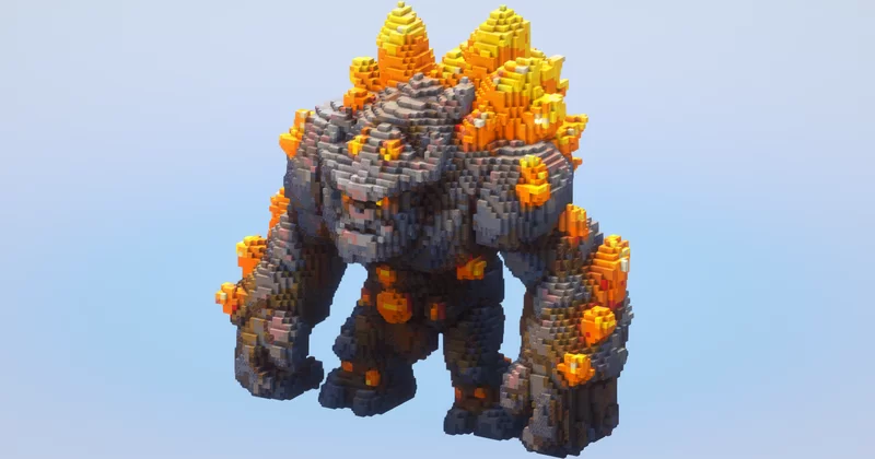 crystal golem Minecraft Map