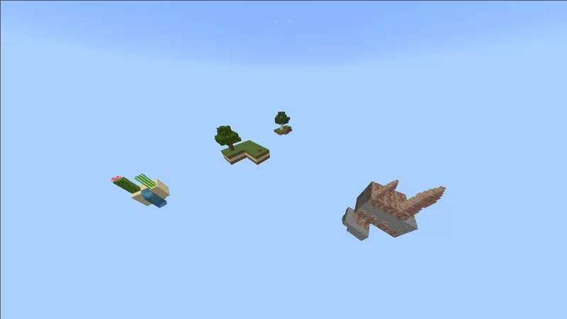 Skyblock (Bedrock Edition) Added New Islands Minecraft Map